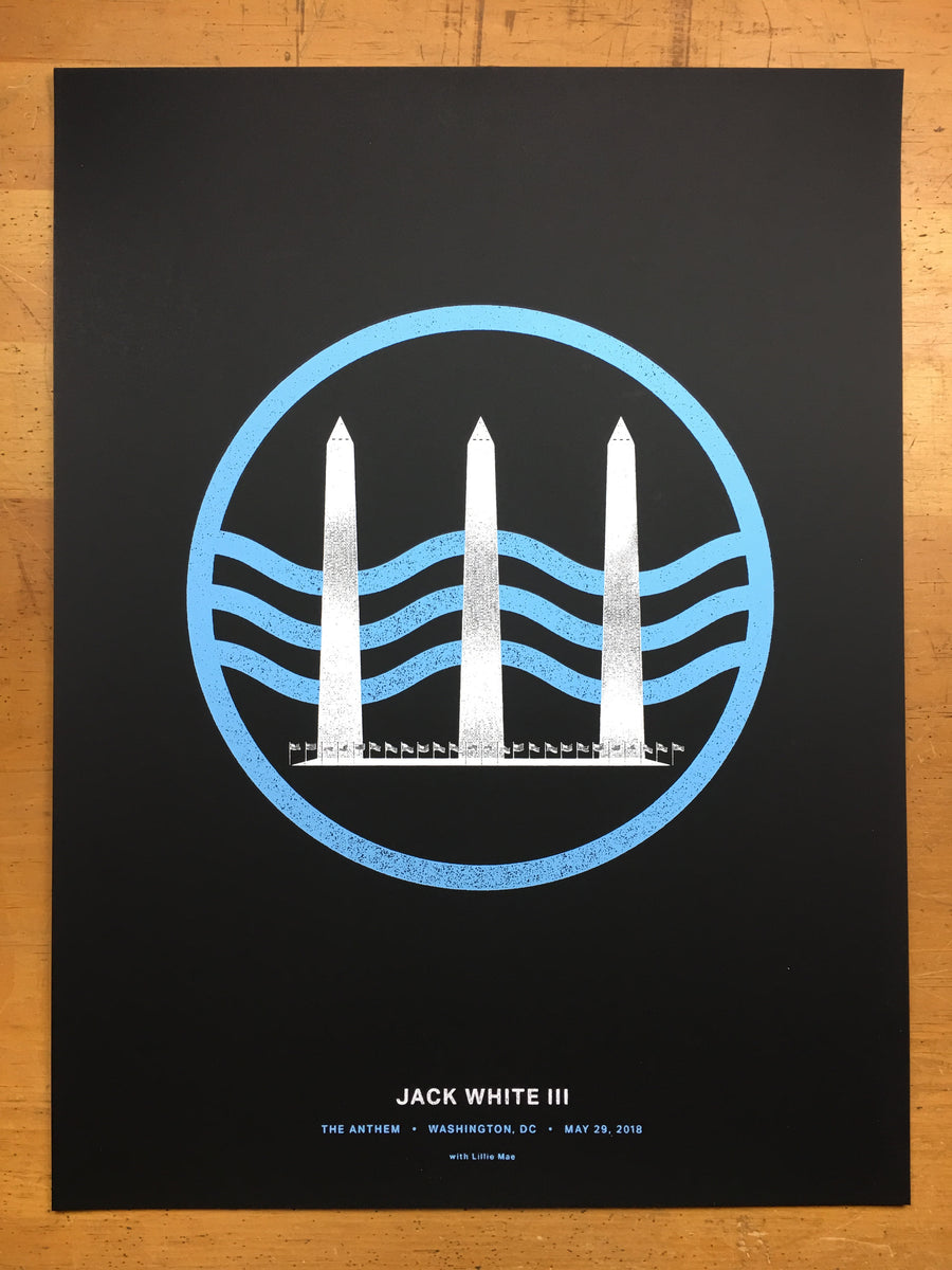 Jack White - 2018 Matthew Jacobson poster Washington, DC The Anthem Ni ...