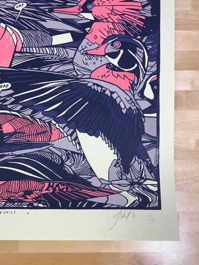 Ducktails - 2021 Tyler Stout Poster Art Print Duck Tails – Sold Out Posters