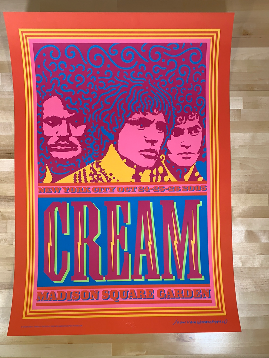 Eric Clapton Cream - 2005 John Van Hamersveld poster New York AE 19x27 ...