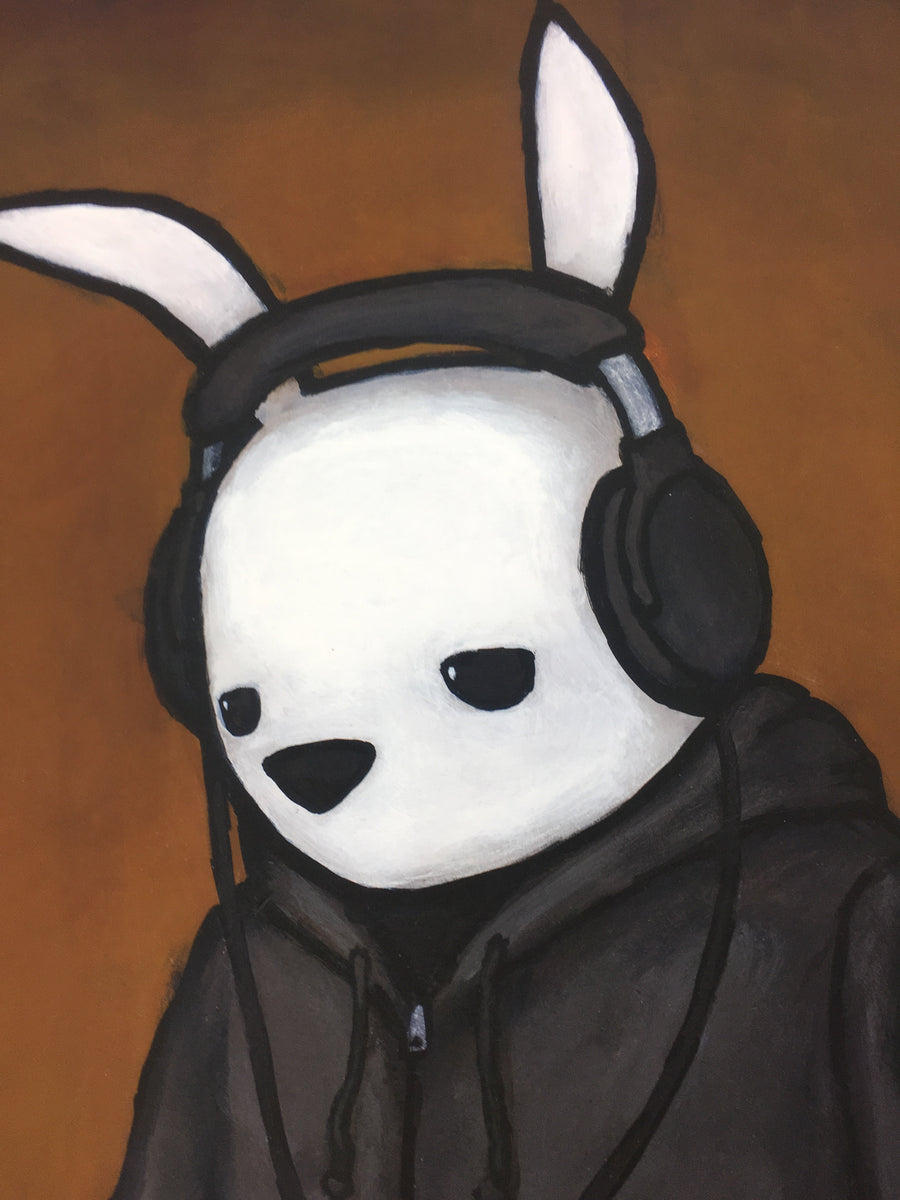 Headphones - Luke Chueh poster, limited edition art print s/n – Sold ...