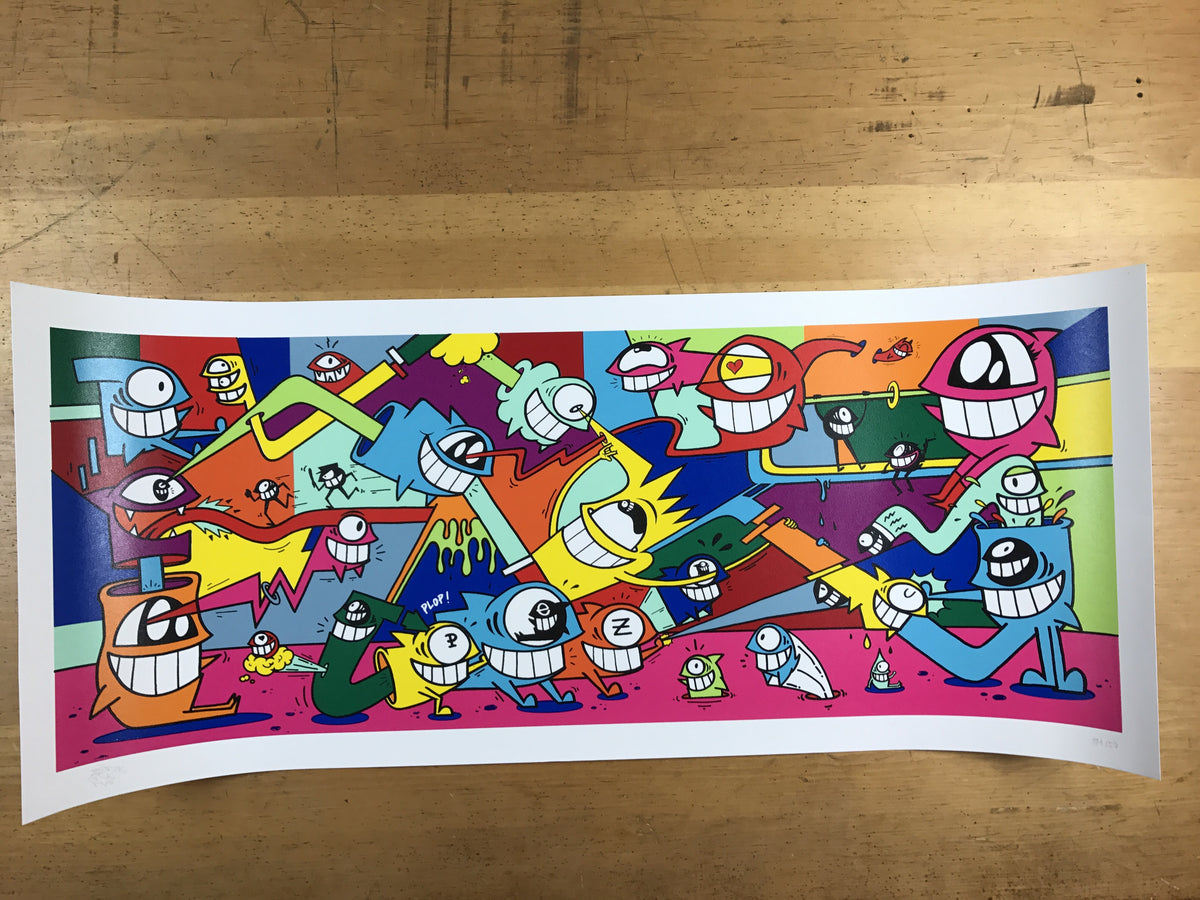 Smiling in Wynwood - 2016 Pez poster/print pop, street art, graffiti ...