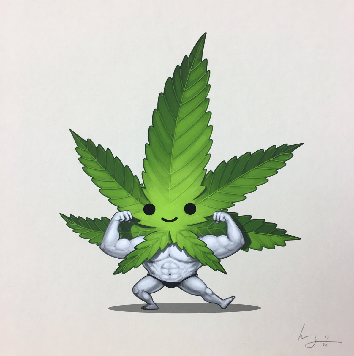 Buddy - 2017 Mike Mitchell Art Print Weed Limited Edition – Sold Out ...