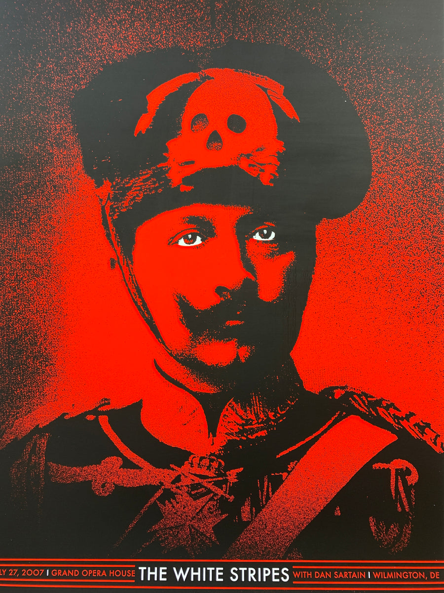 The White Stripes - 2007 Rob Jones poster Wilmington, DE Grand Opera H ...