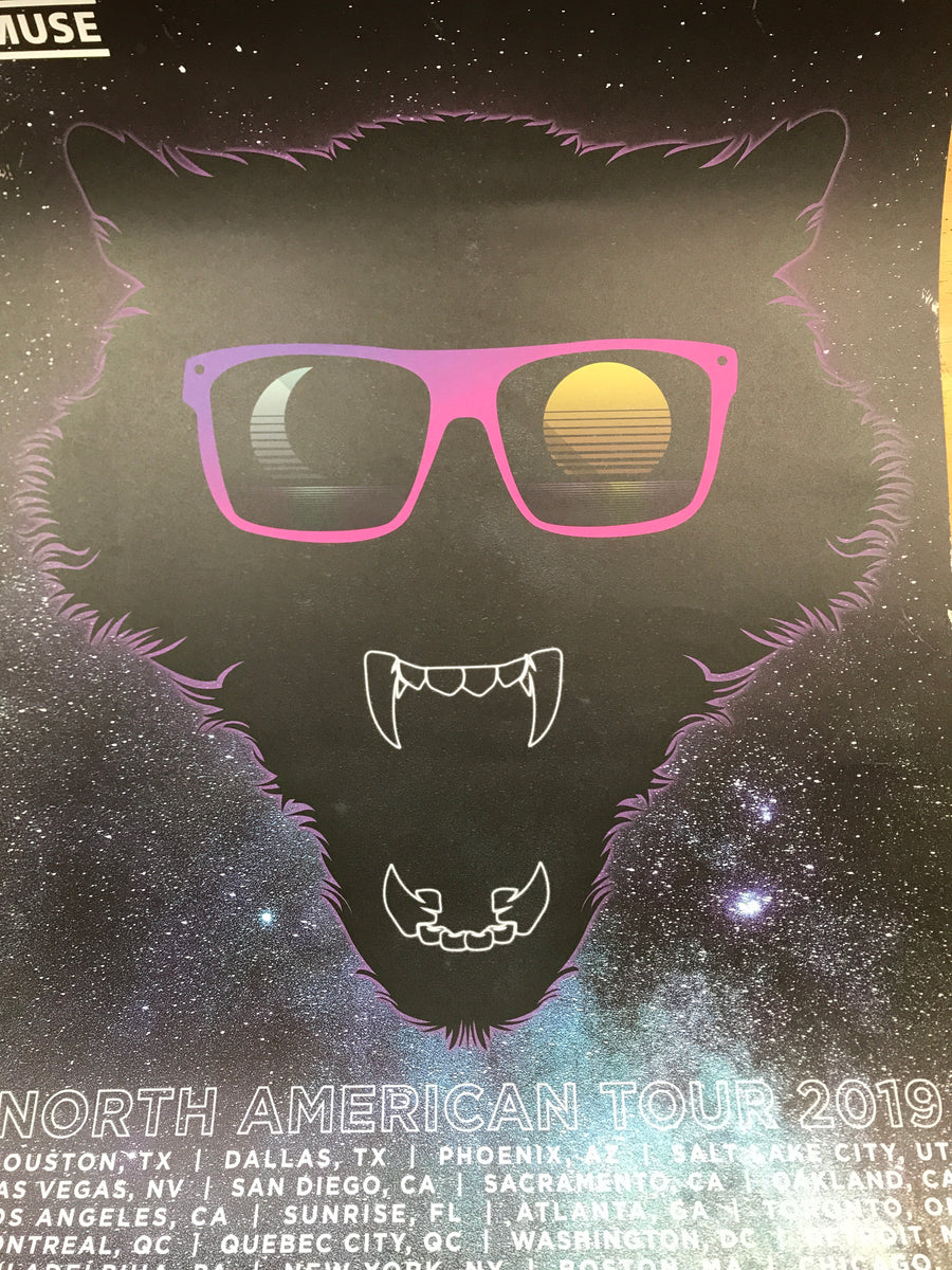 Muse - 2019 North America Tour Poster including United Center Chicago ...