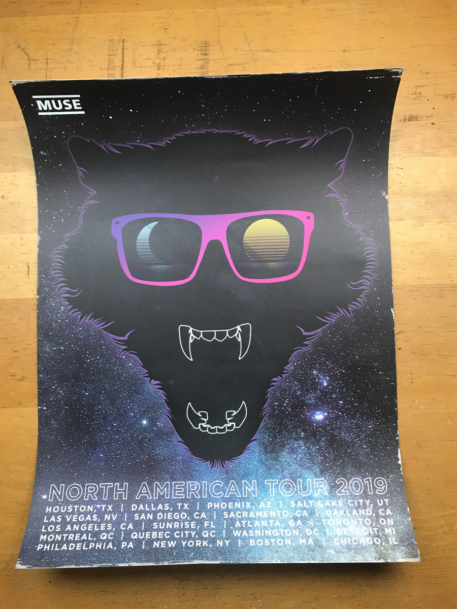 Muse - 2019 North America Tour Poster including United Center Chicago ...