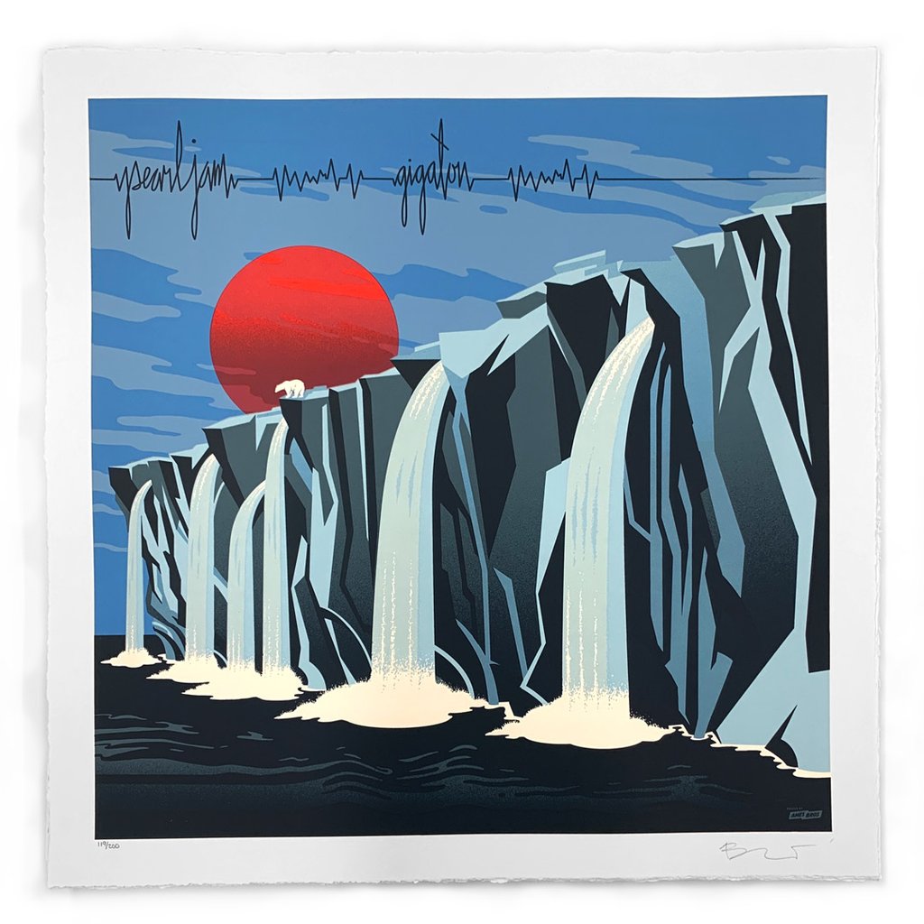 Pearl Jam - 2020 Ames Design Poster Gigaton Art print S/N – Sold Out ...
