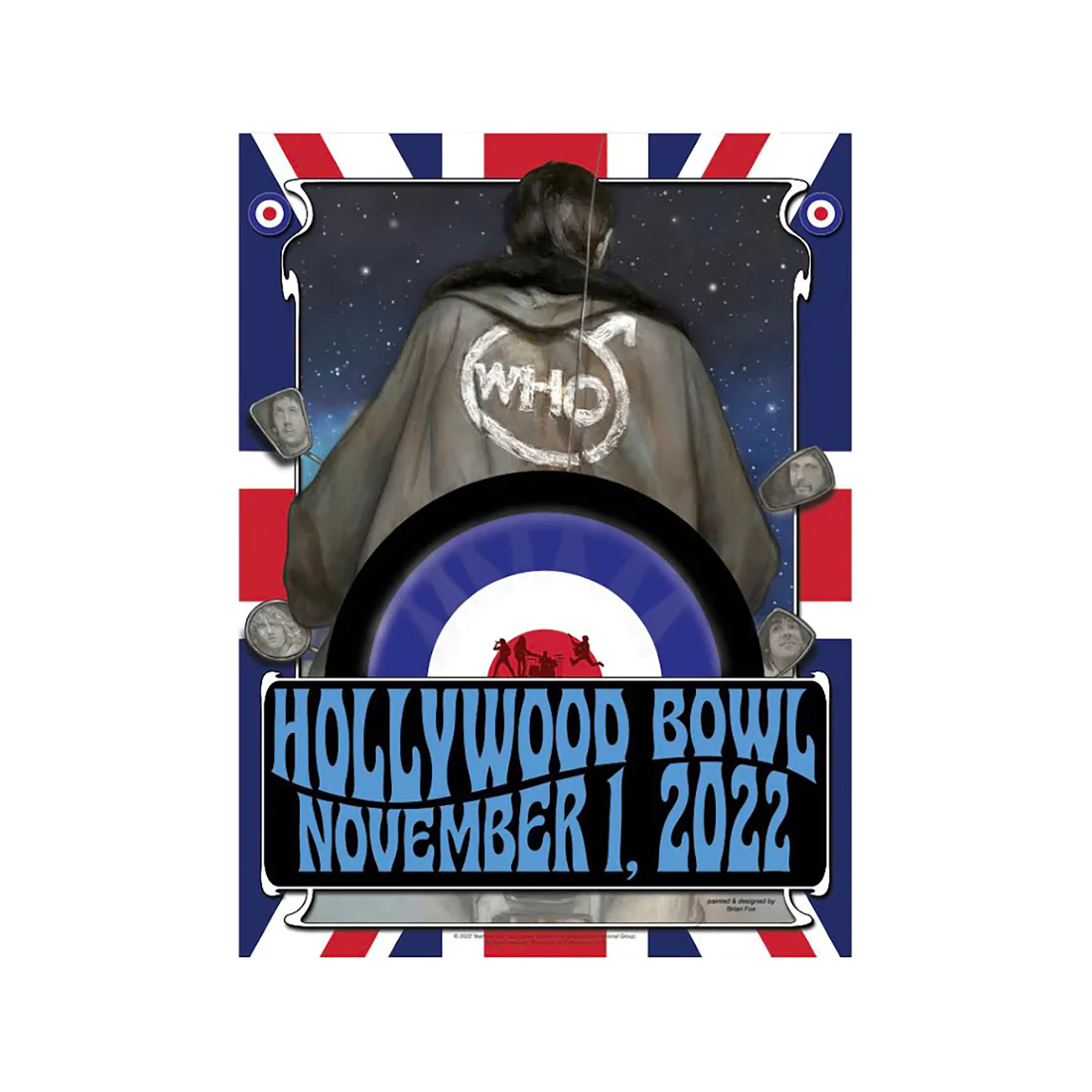 The Who - 2022 poster North America Tour Hollywood, CA – Sold Out Posters