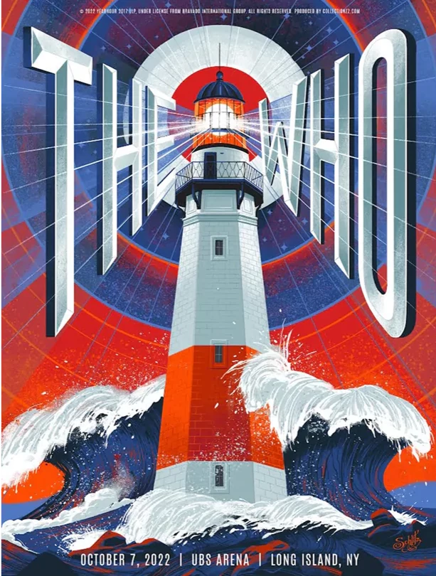 The Who - 2022 poster North America Tour Long Island, NY – Sold Out Posters