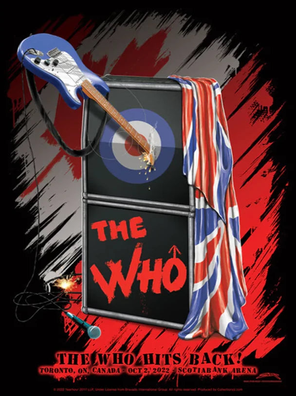 The Who - 2022 poster North America Tour Toronto Canada – Sold Out Posters